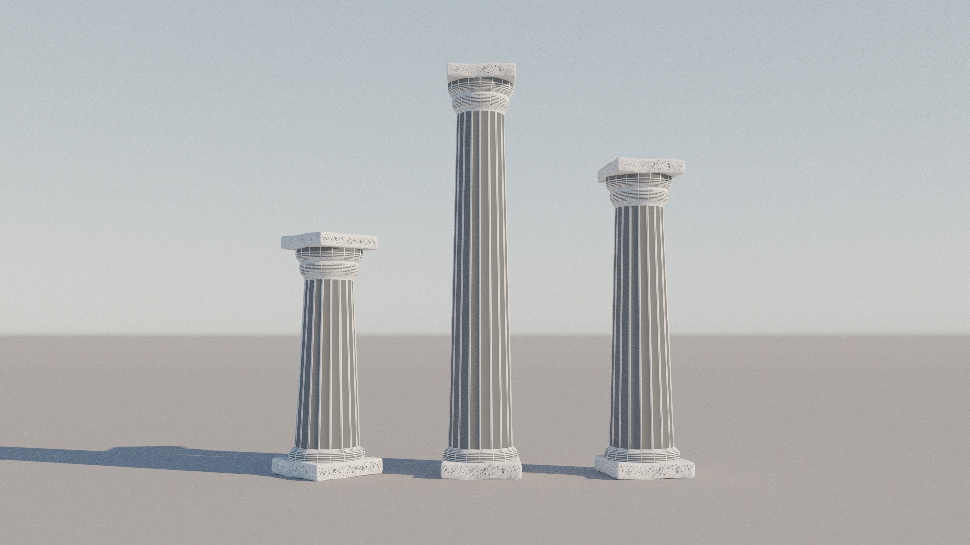 Doric column 3D model - TurboSquid 1664280