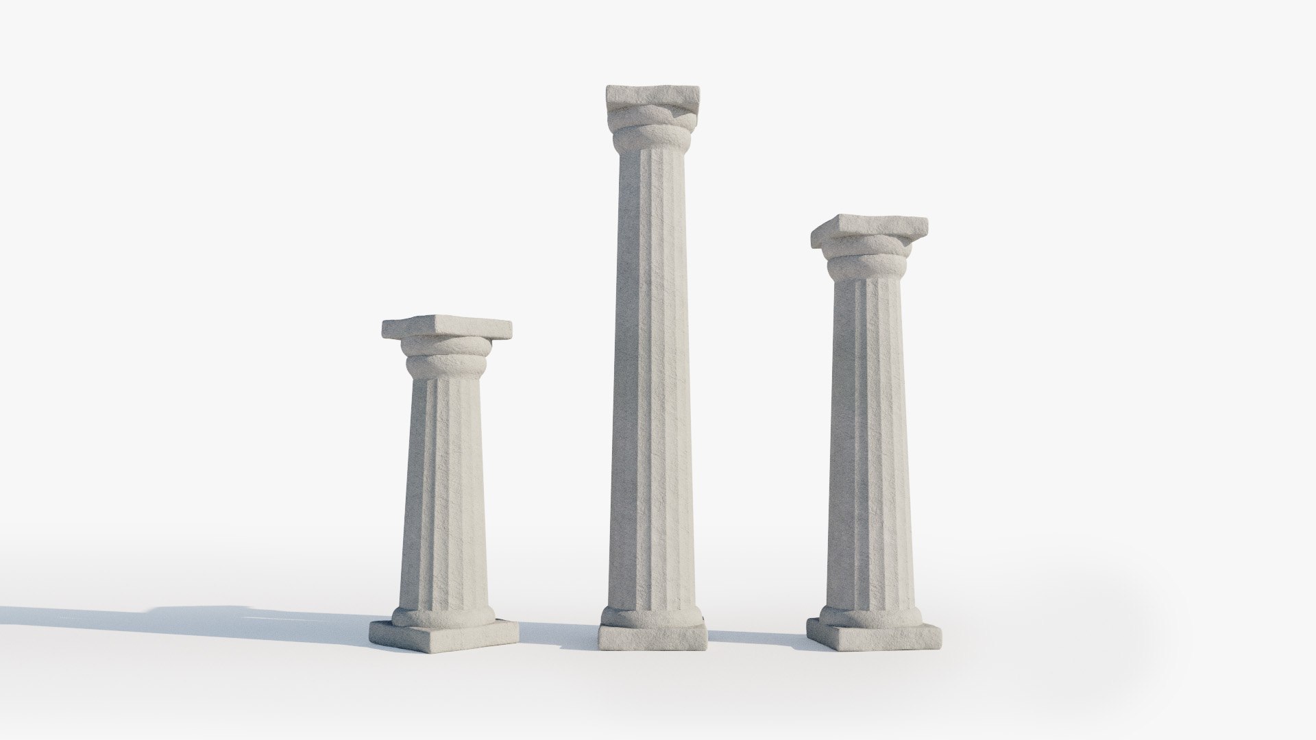 Doric column 3D model - TurboSquid 1664280