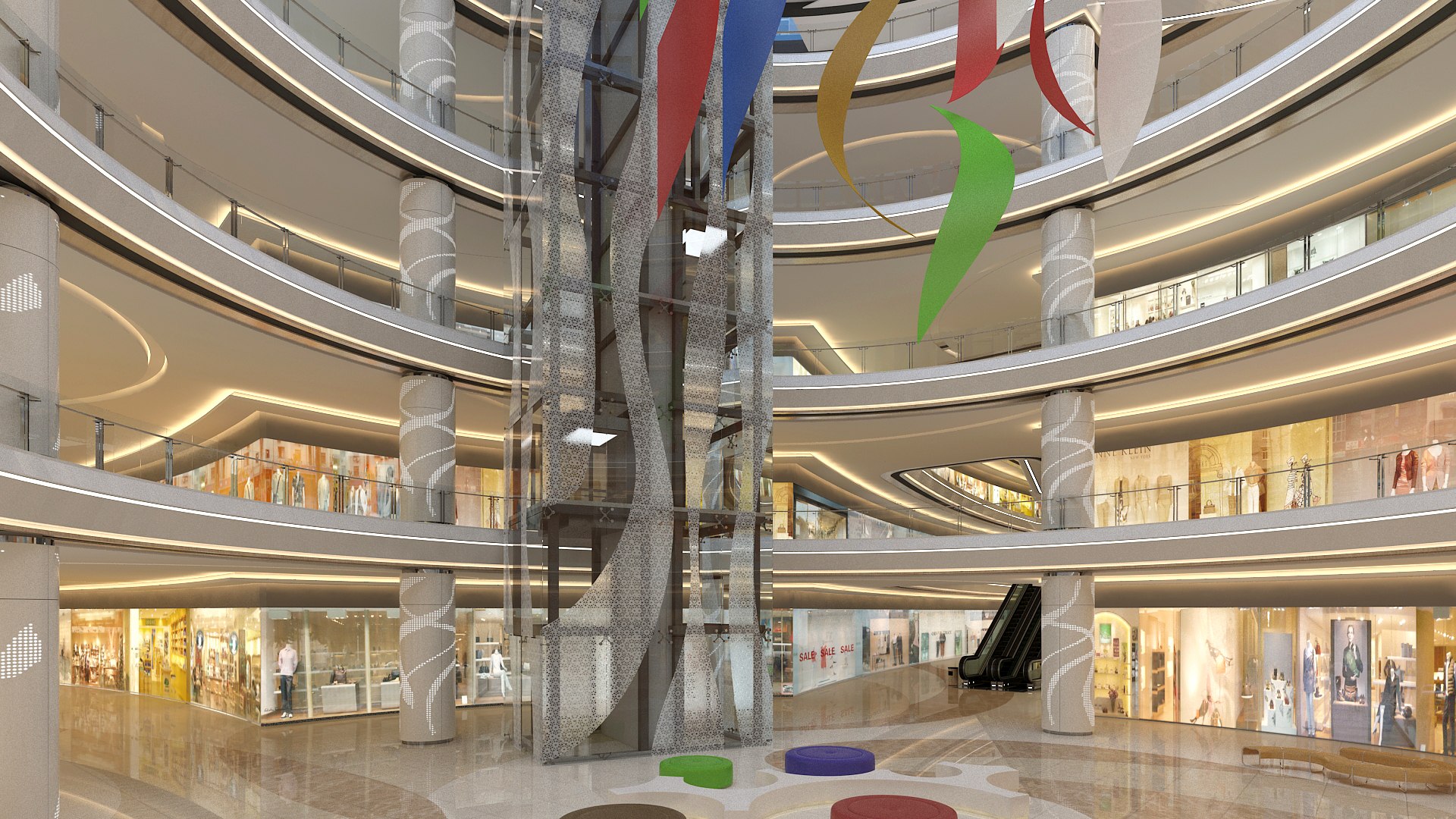 3D model Shopping Mall 37 - TurboSquid 2182562