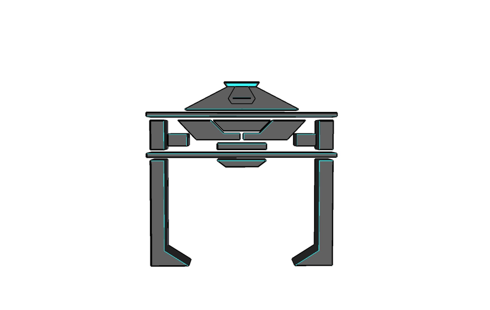 Recognizer Tron 3d Model