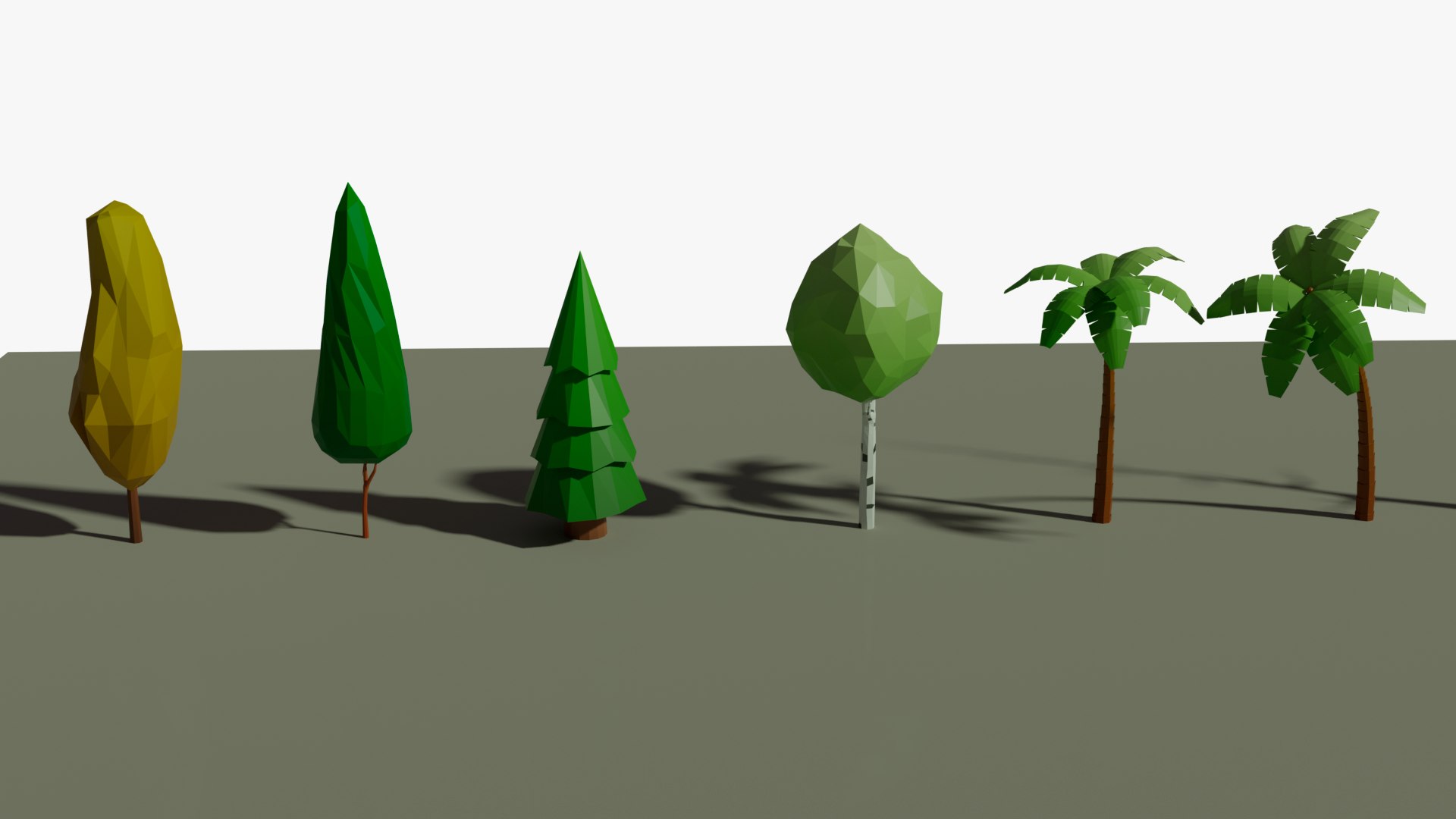 Low Poly Forest Pack 3D Model - TurboSquid 1842468