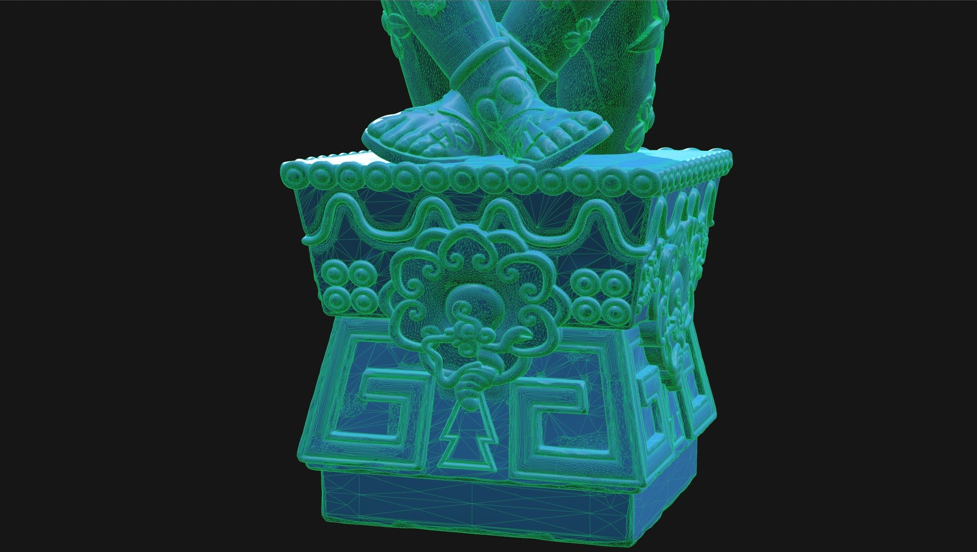 Statue Aztec Xochipilli HP 3D Model - TurboSquid 2217849
