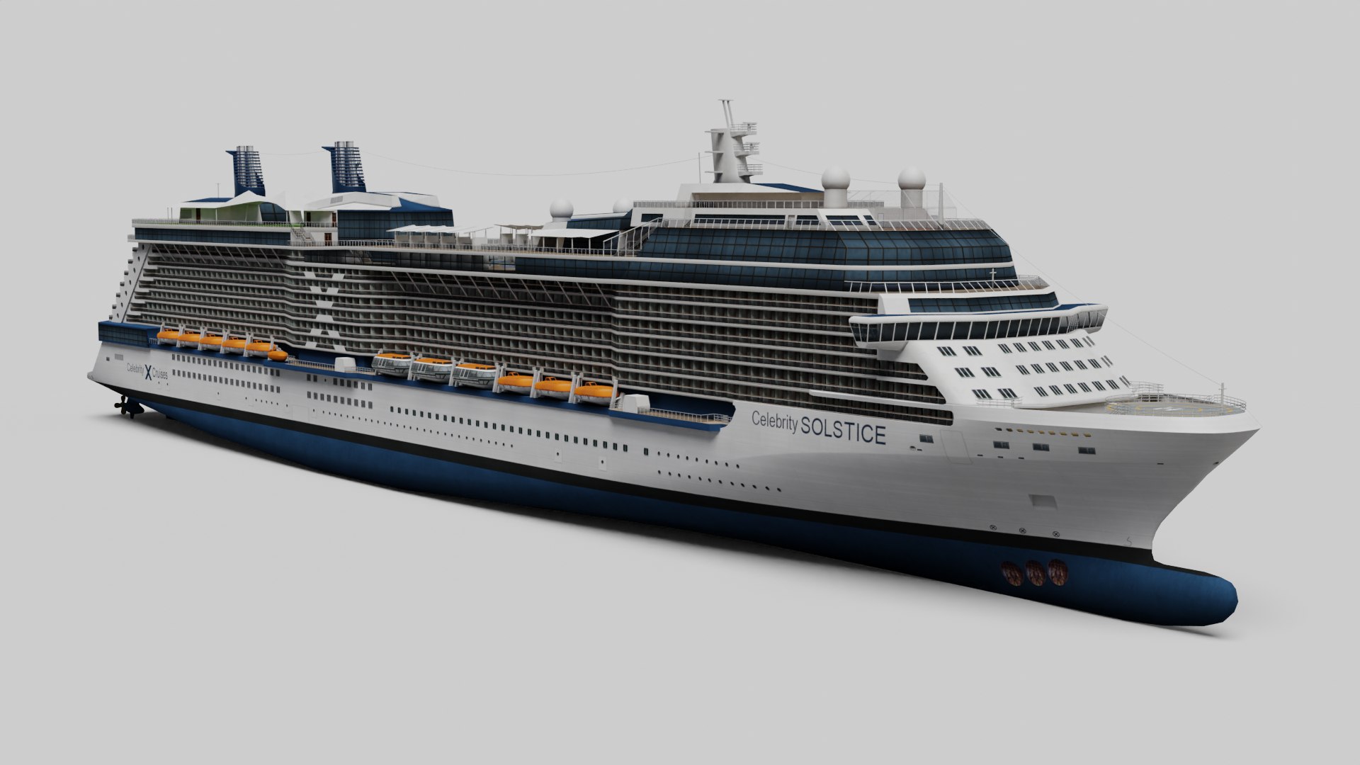 3D Model Cruise Ship Solstice - TurboSquid 2253719