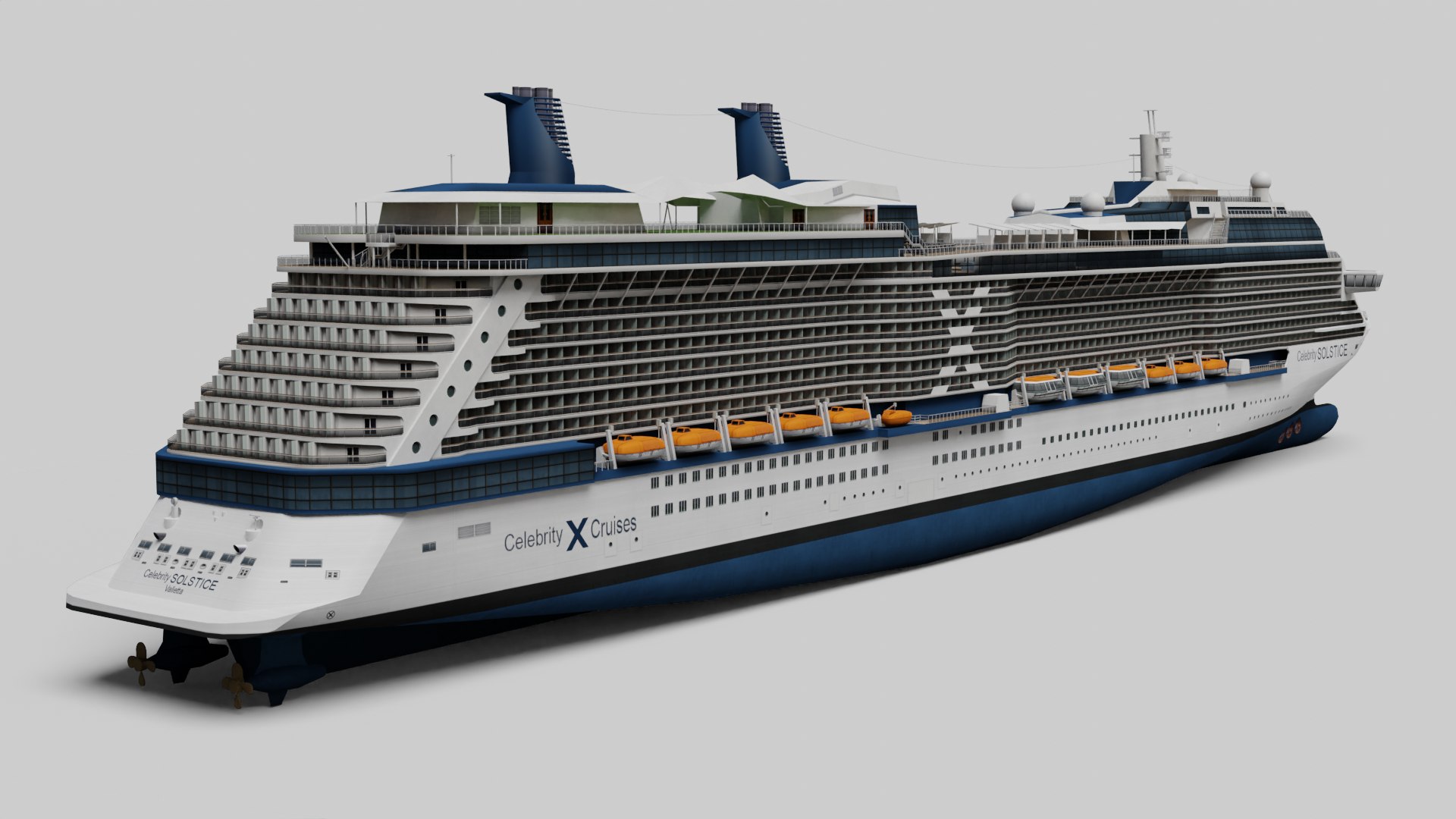 3D Model Cruise Ship Solstice - TurboSquid 2253719