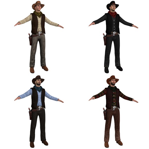 3D cowboy character - TurboSquid 1220714