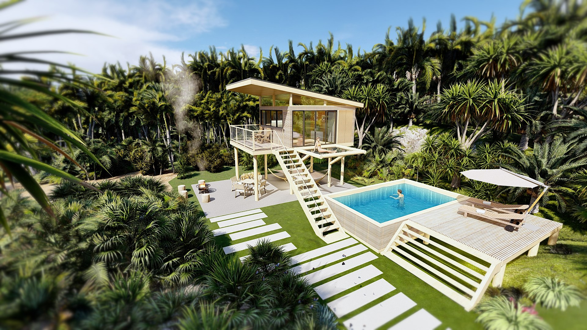 Beach Hut 3D - TurboSquid 1653535