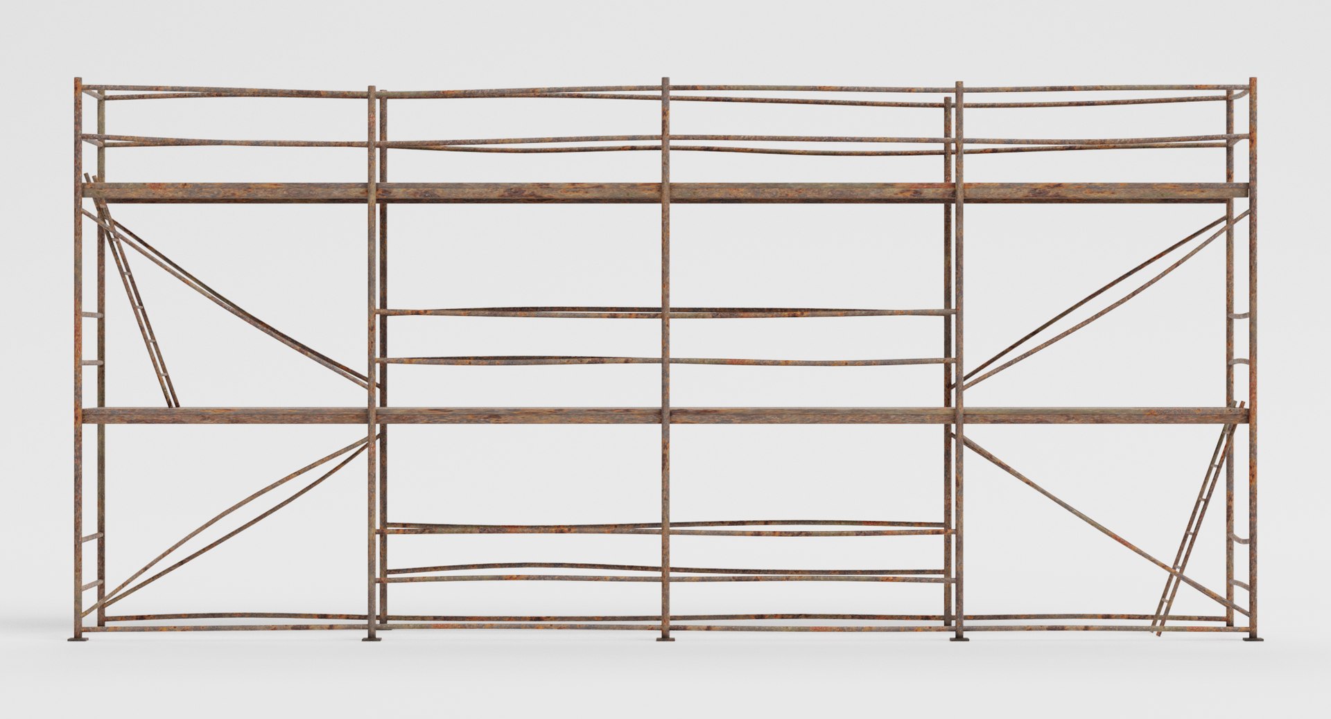 3D Old Scaffolding Model - TurboSquid 1402308