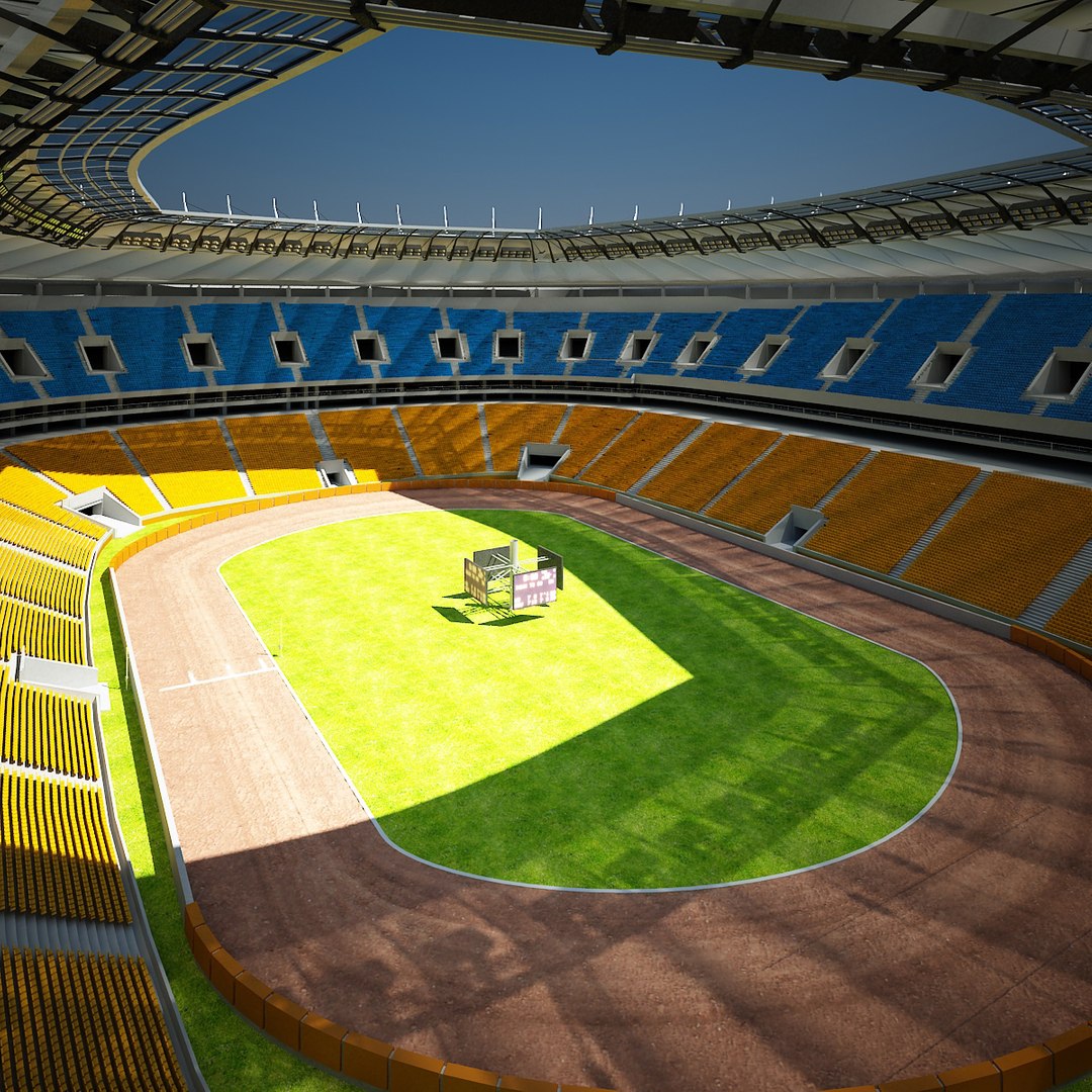 motorcycle speedway arena 3d model
