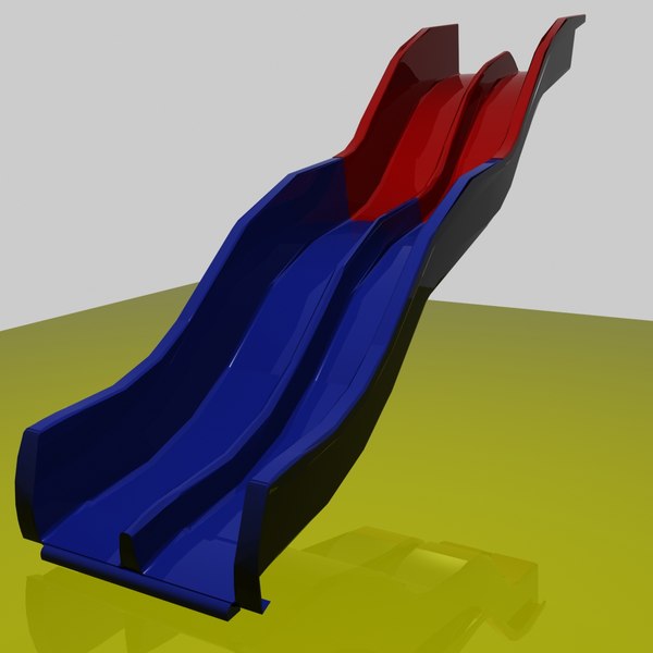 3d model wave slide 2m