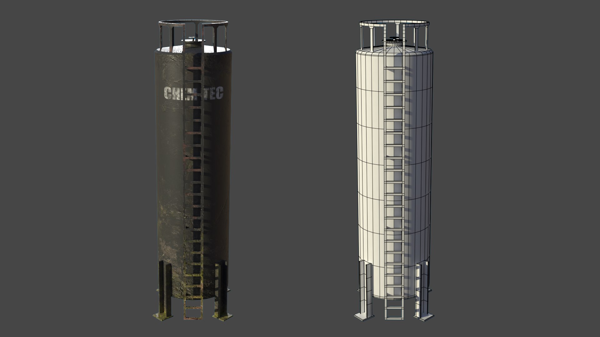 Industrial Storage Tank Asset Pack 3D model - TurboSquid 1807998