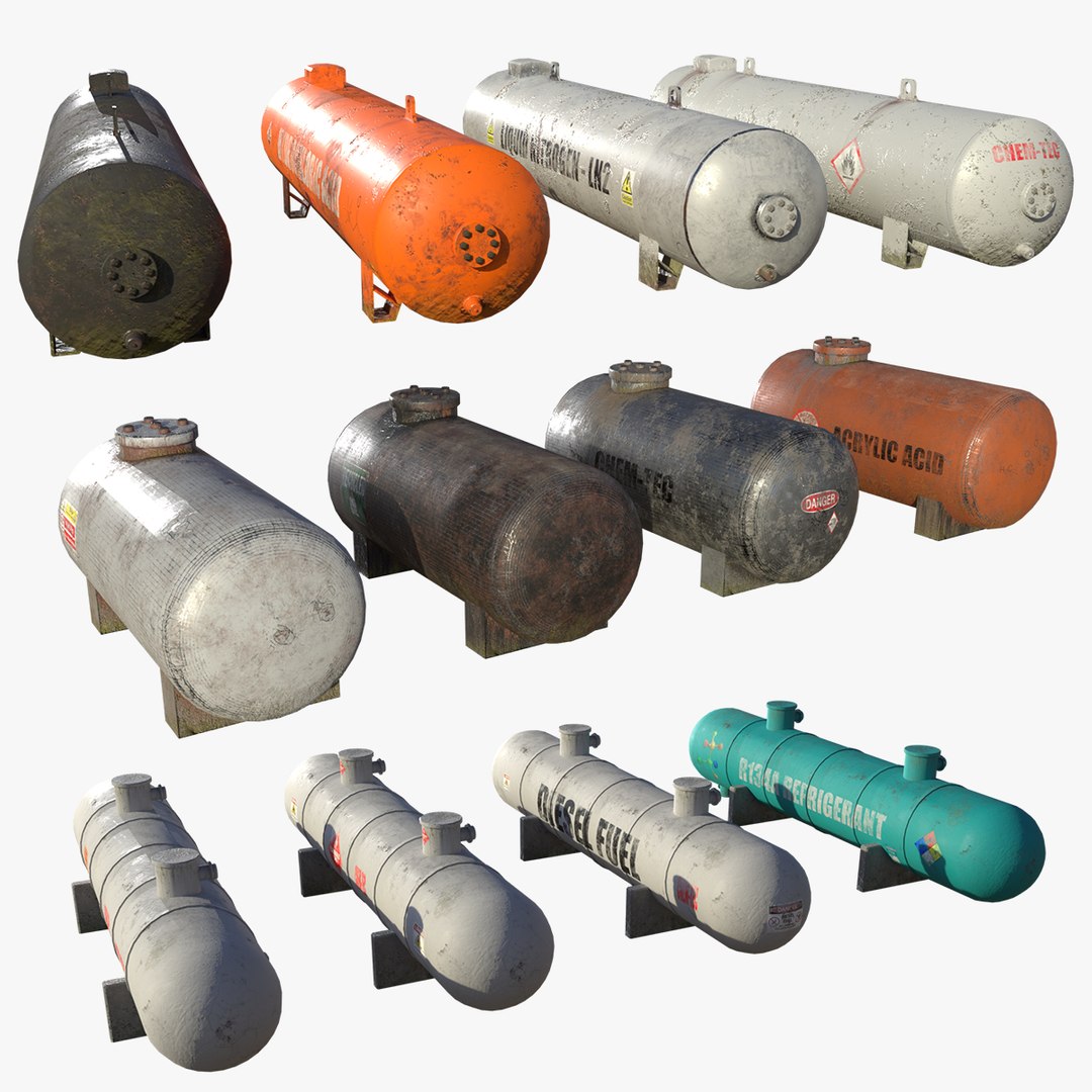 工业储罐资产包3D模型 - TurboSquid 1807998