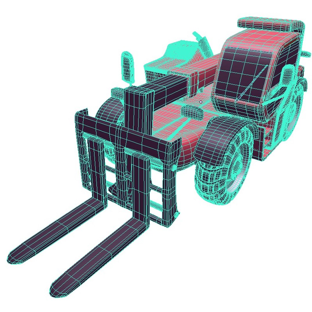 Telescopic Loader 3d Blend