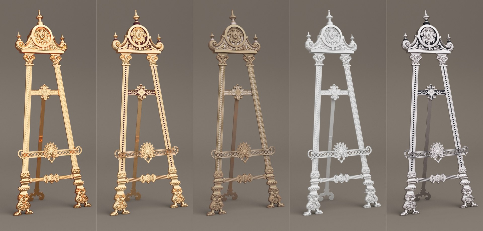 3d Easel Modelled