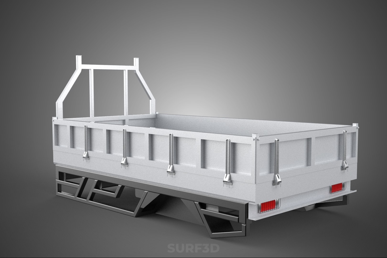 3D LOAD BODY DROP SIDE BED DUMP GATE DOOR PICKUP TRUCK WIDE DECK ...