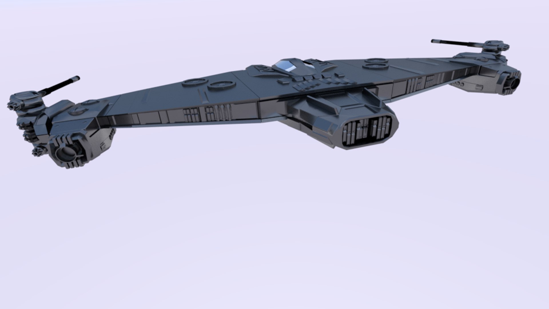 Spaceship Manta Fighter 3D Model - TurboSquid 1177644