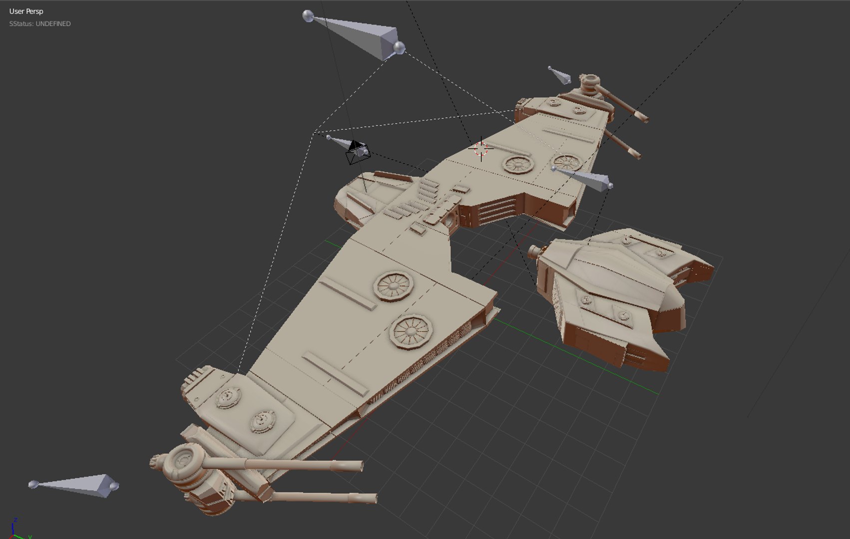 Spaceship Manta Fighter 3D Model - TurboSquid 1177644