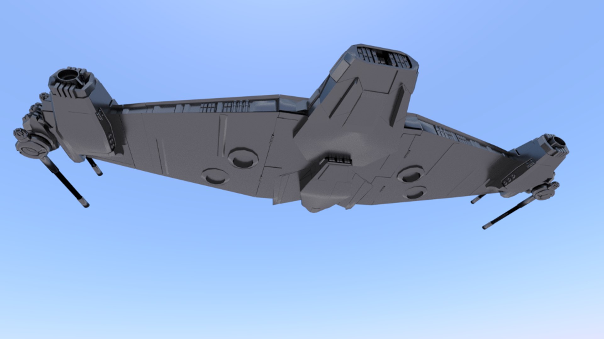 Spaceship Manta Fighter 3D Model - TurboSquid 1177644