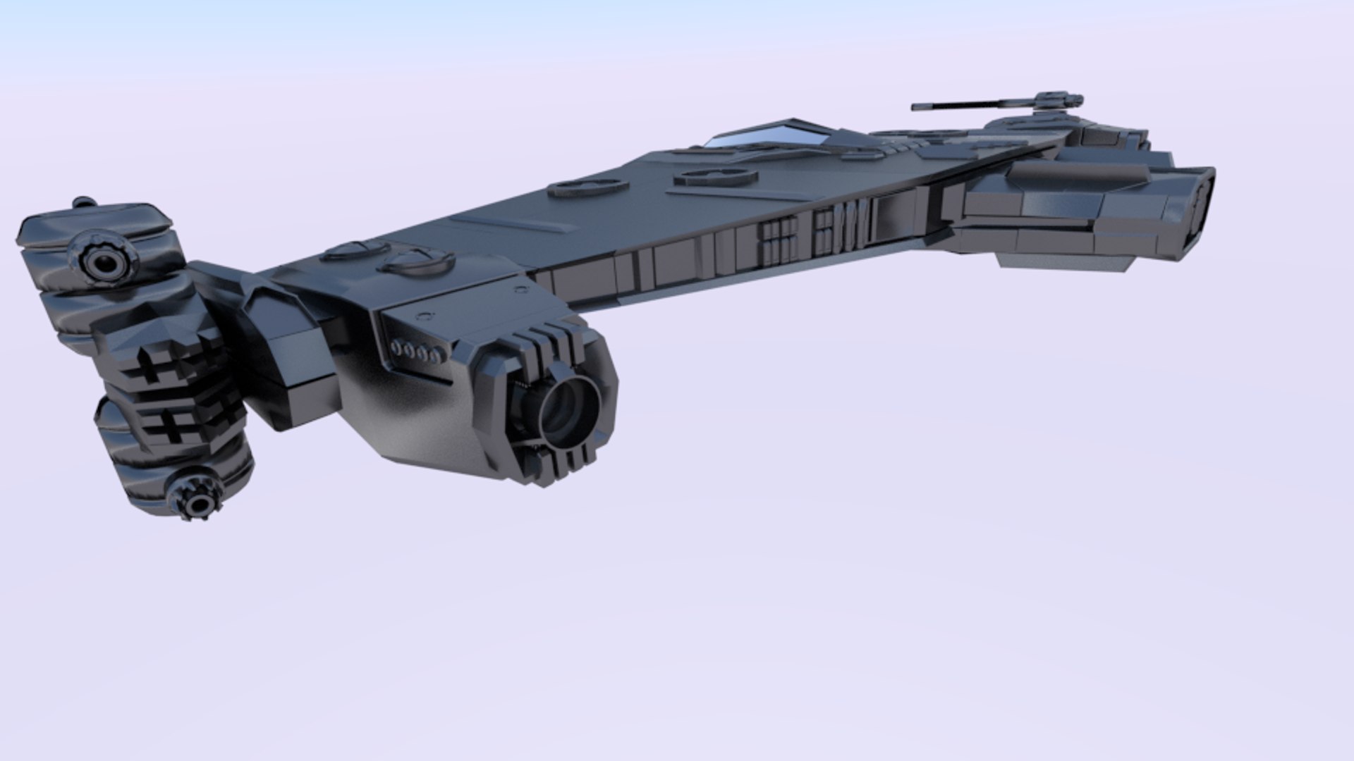 Spaceship Manta Fighter 3D Model - TurboSquid 1177644