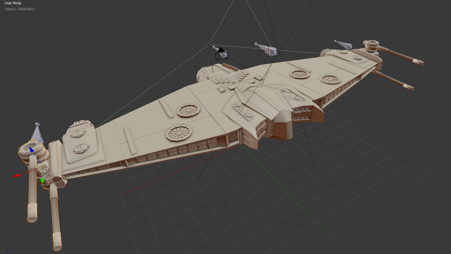 Spaceship Manta Fighter 3D Model - TurboSquid 1177644