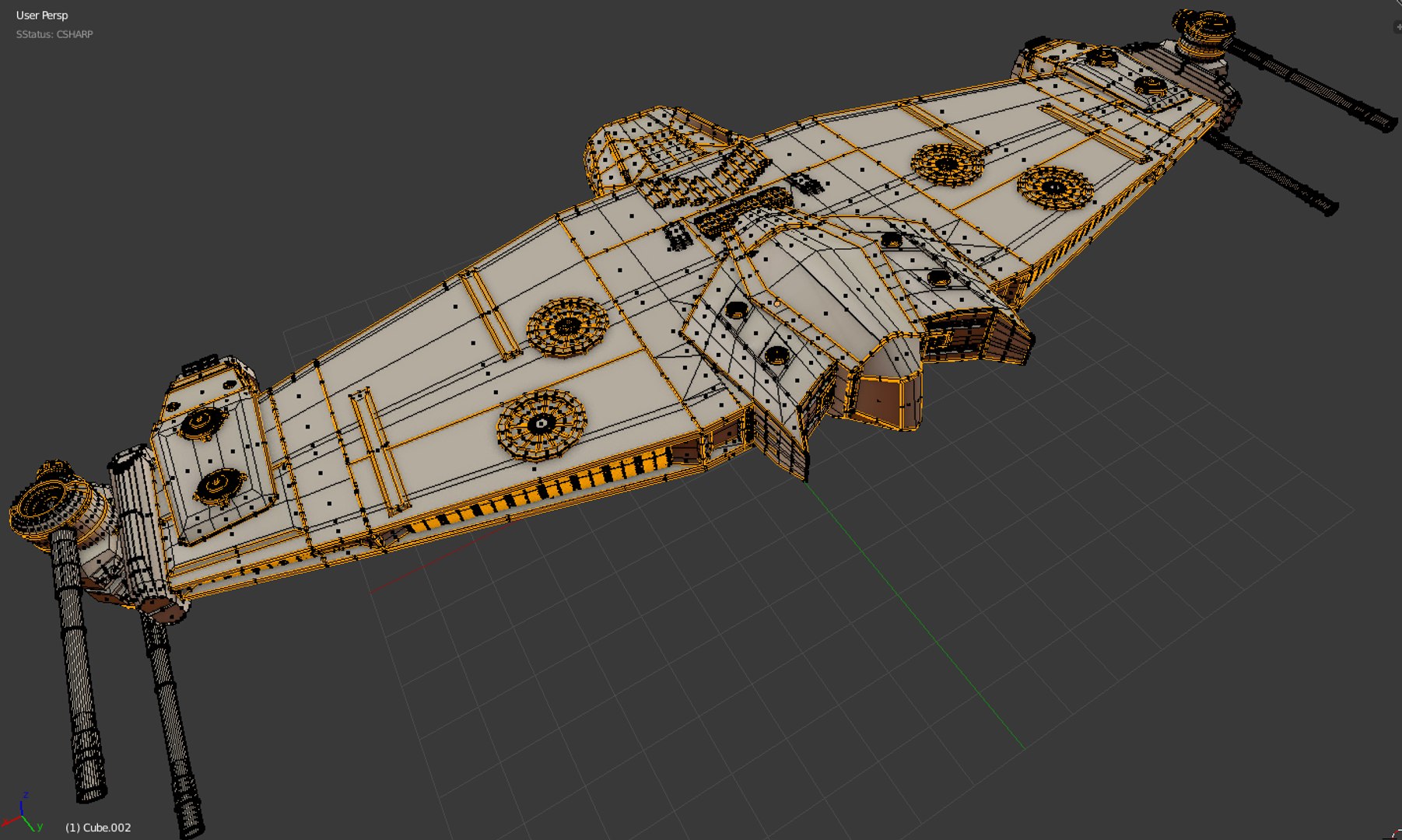 Spaceship Manta Fighter 3D Model - TurboSquid 1177644