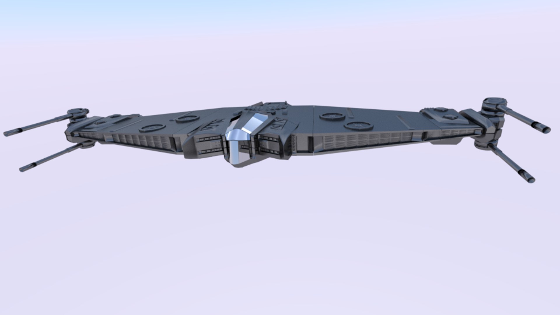 Spaceship Manta Fighter 3D Model - TurboSquid 1177644