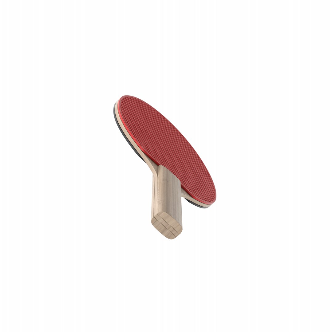 Red Ping Pong Paddle Model - TurboSquid 1964744