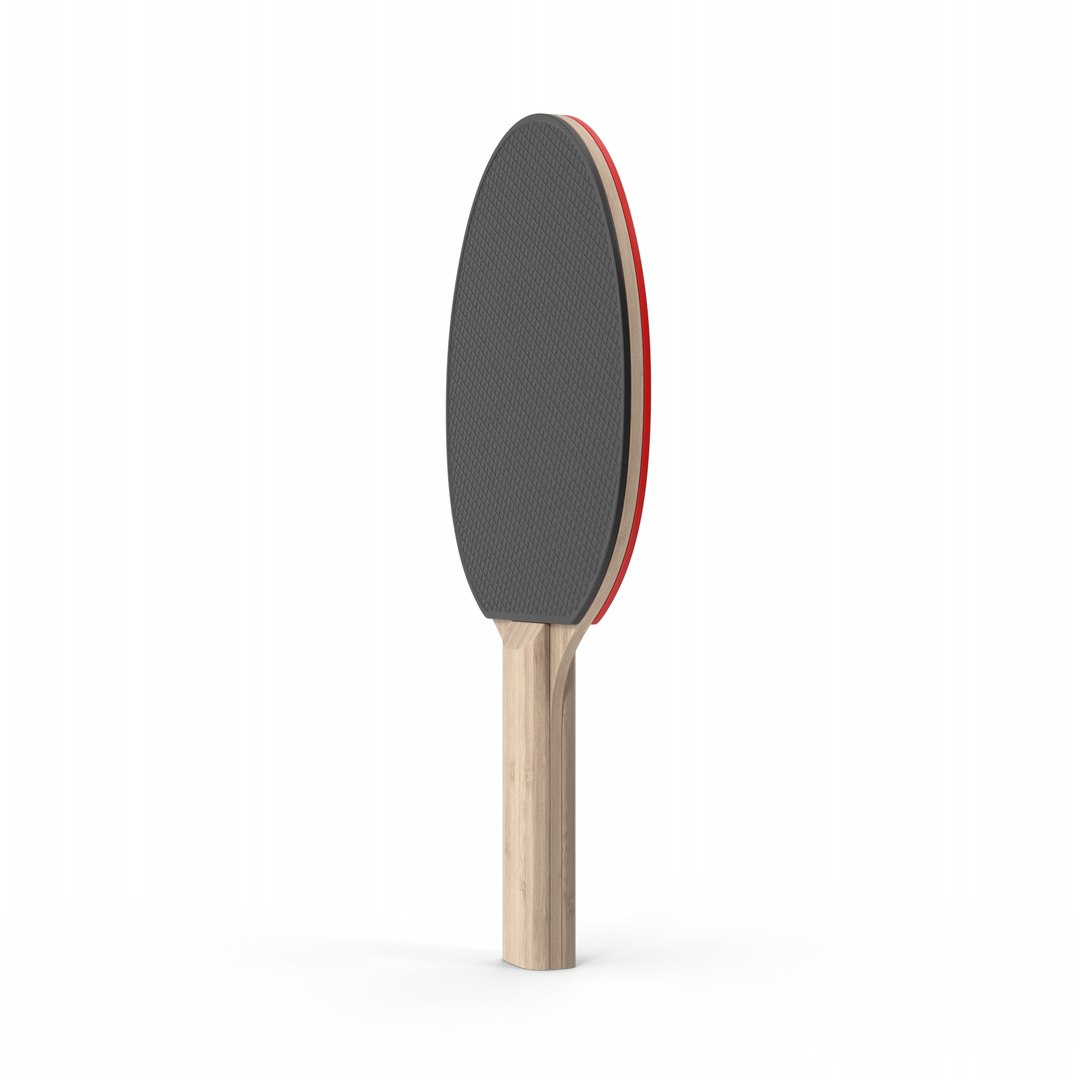 Red Ping Pong Paddle Model - TurboSquid 1964744