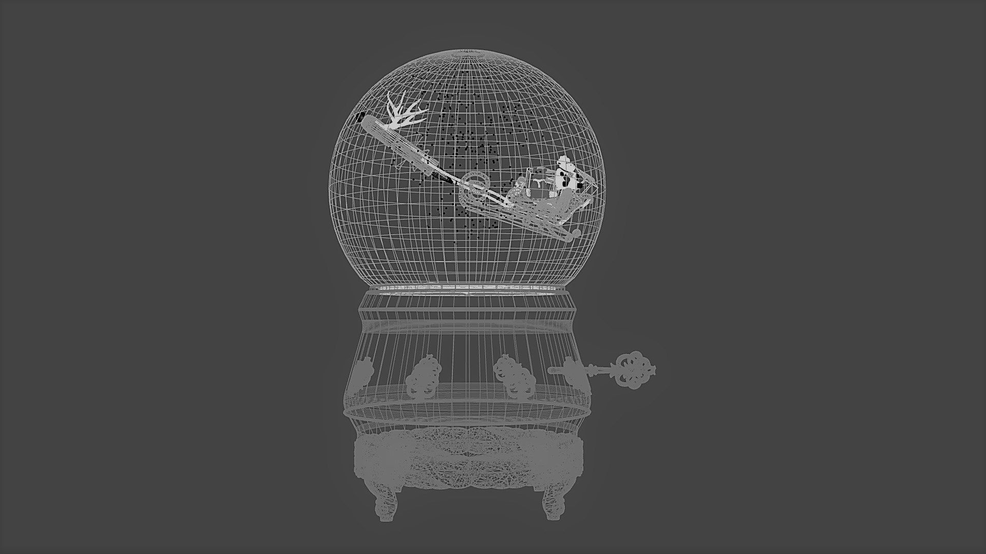 3D Snow Globe Christmas Low-poly 3D Model - TurboSquid 2312667