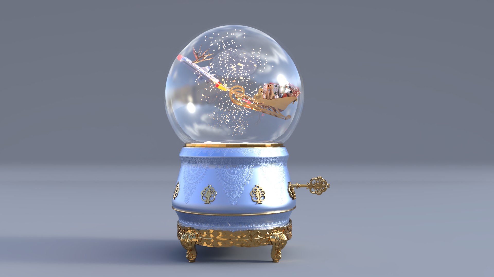 3D Snow Globe Christmas Low-poly 3D Model - TurboSquid 2312667