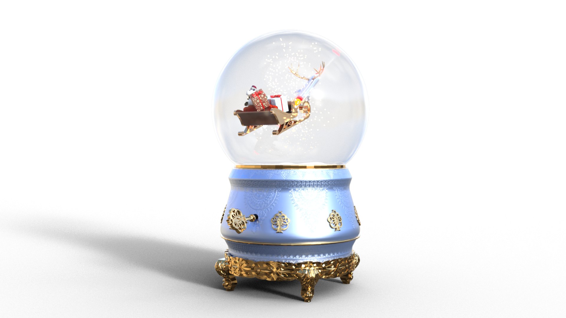 3D Snow Globe Christmas Low-poly 3D Model - TurboSquid 2312667