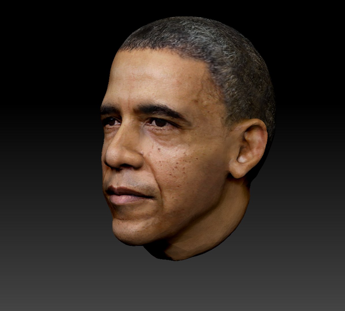 3D Model Obama Head - TurboSquid 1260175