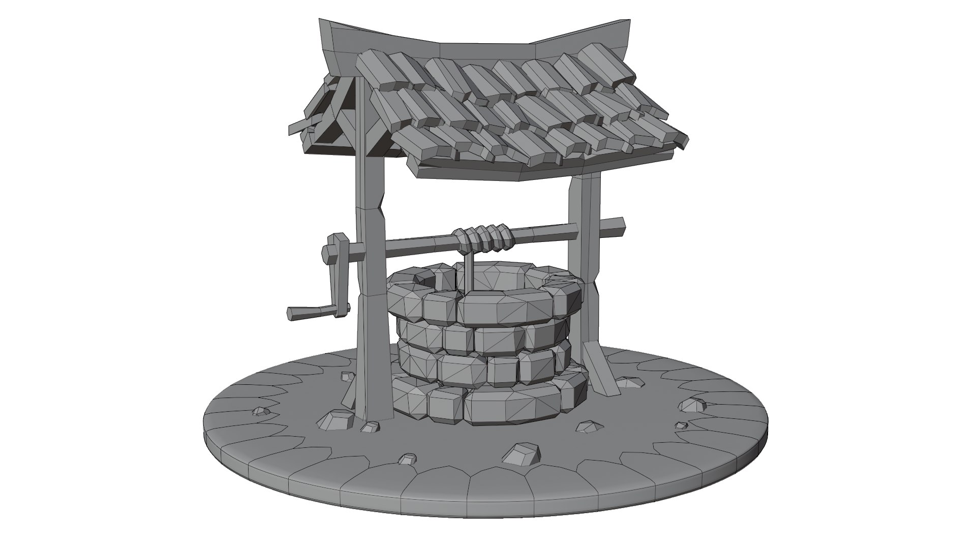 3D Low Poly Well Model - TurboSquid 2398598