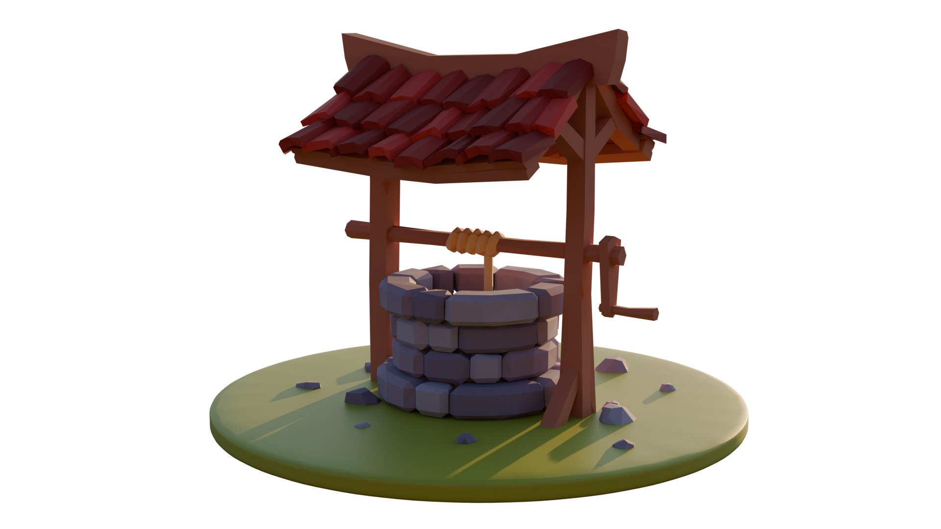 3D Low Poly Well Model - TurboSquid 2398598