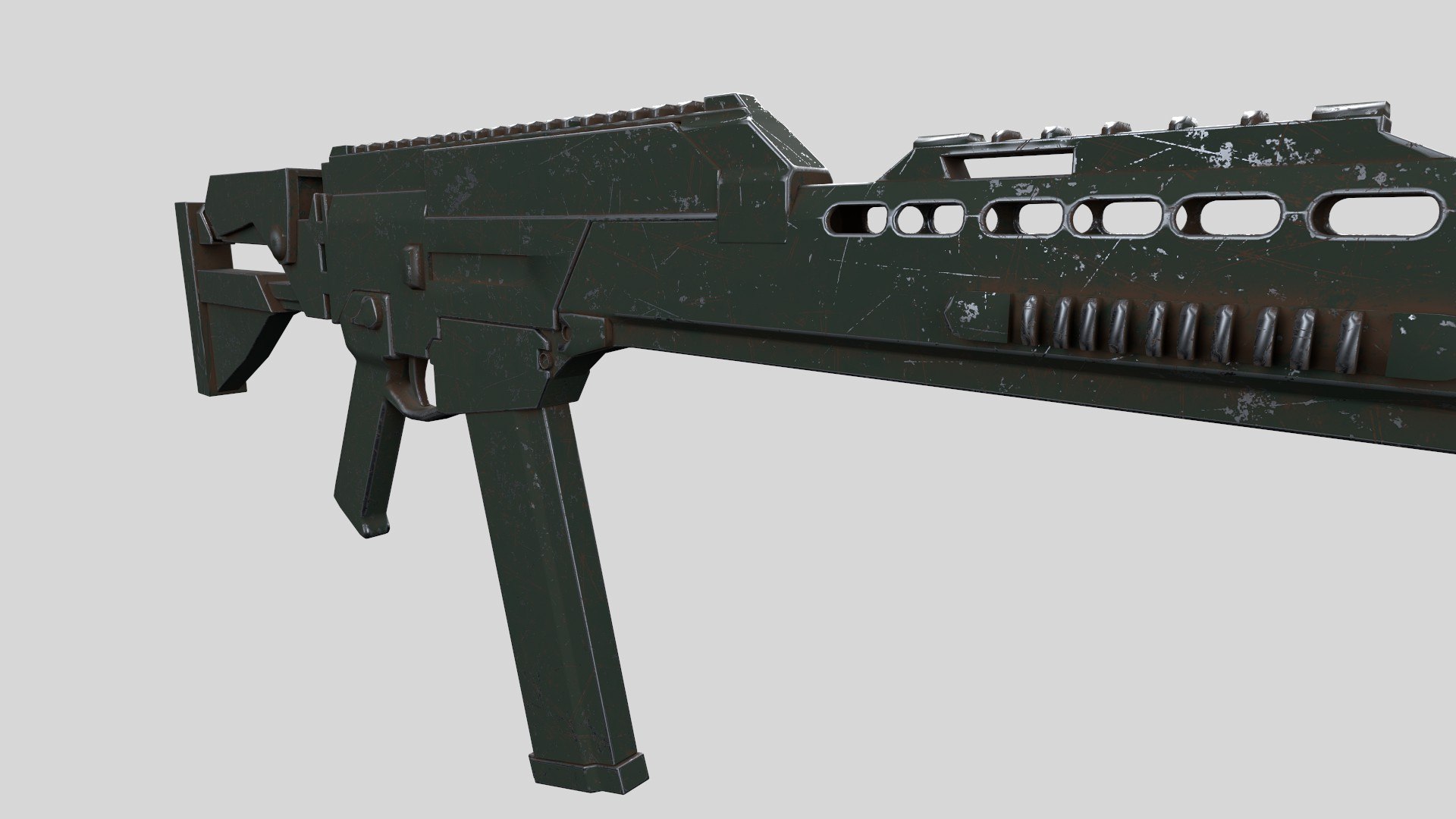 3D Assualt Rifle Model - TurboSquid 2091476