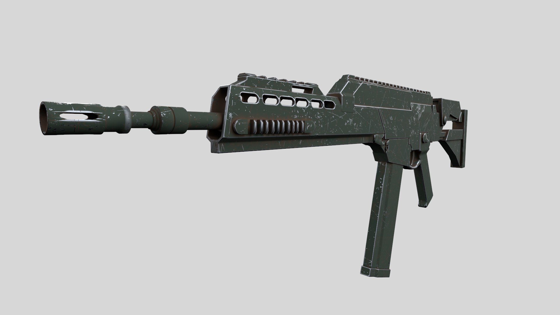 3D Assualt Rifle Model - TurboSquid 2091476