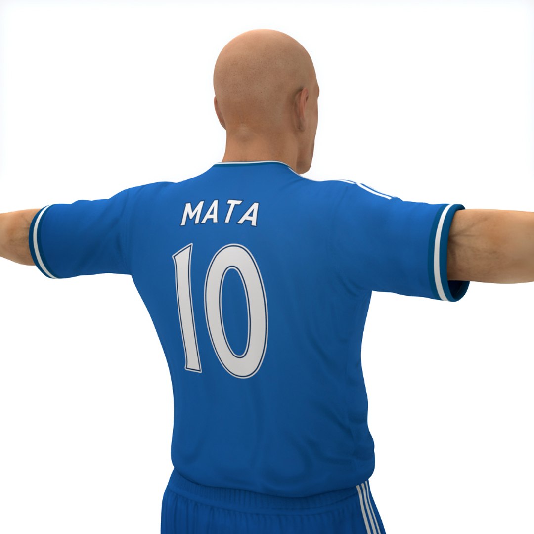 3d Football Player - Chelsea Model
