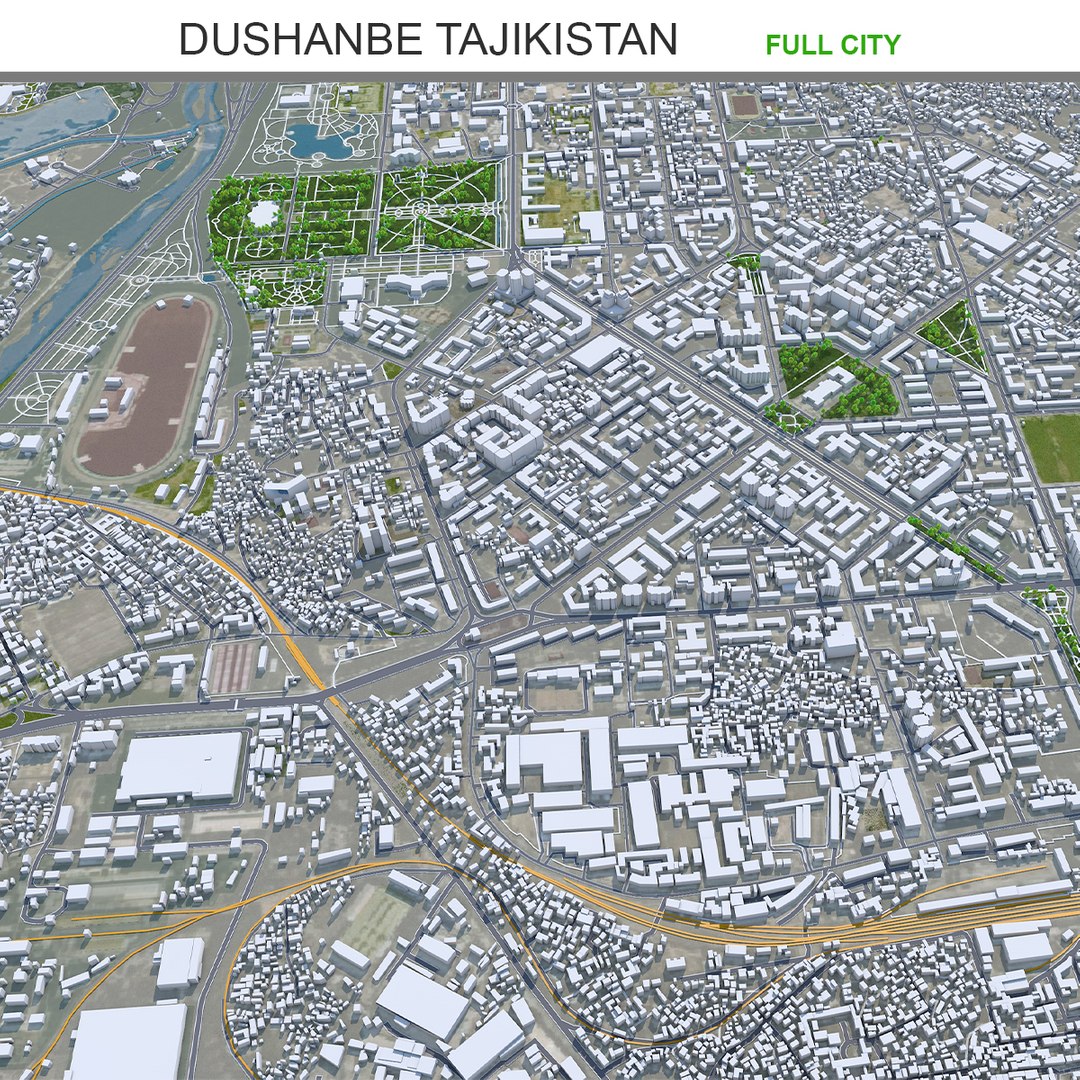 Dushanbe City Tajikistan Model - TurboSquid 2085991