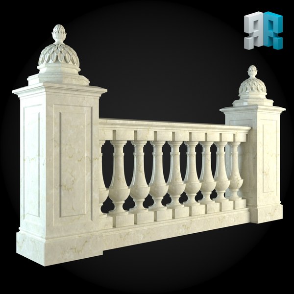Balustrade 3D Models for Download | TurboSquid