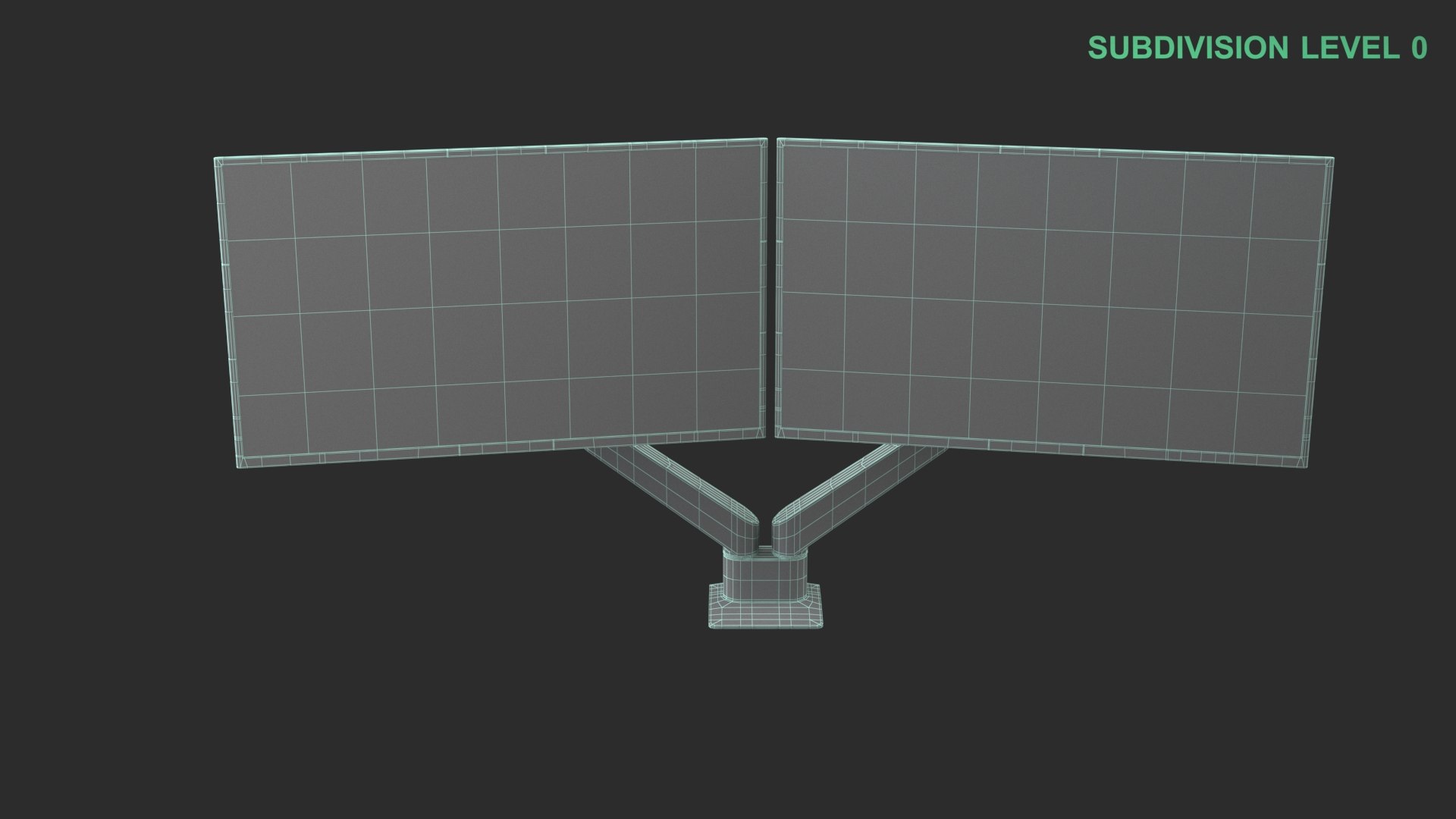 3D Dual Monitor With Stand - TurboSquid 2389137