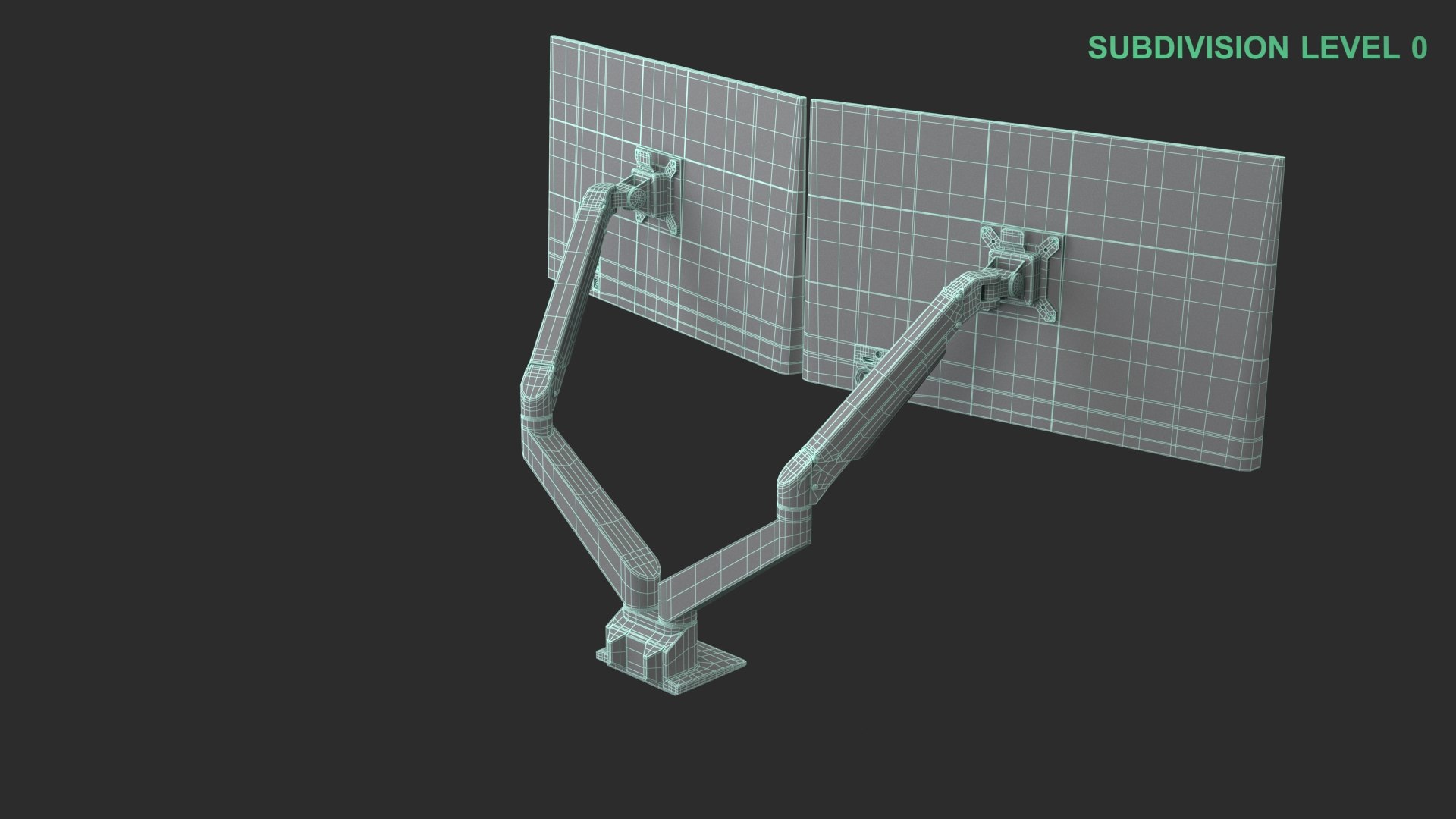 3D Dual Monitor With Stand - TurboSquid 2389137