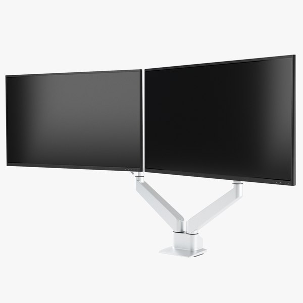 modelo 3d Monitor dual con soporte - TurboSquid 2389137