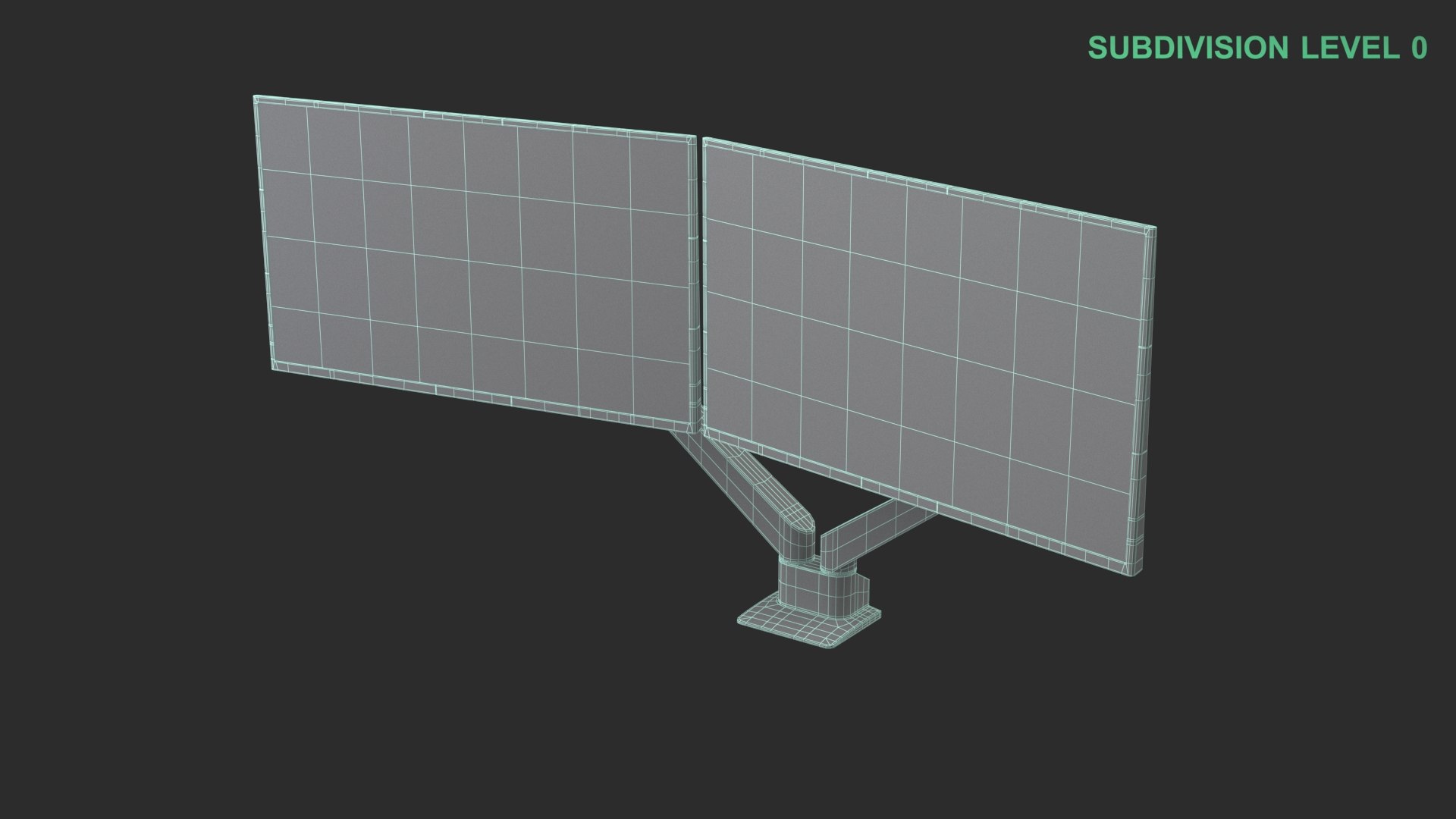 3D Dual Monitor With Stand - TurboSquid 2389137