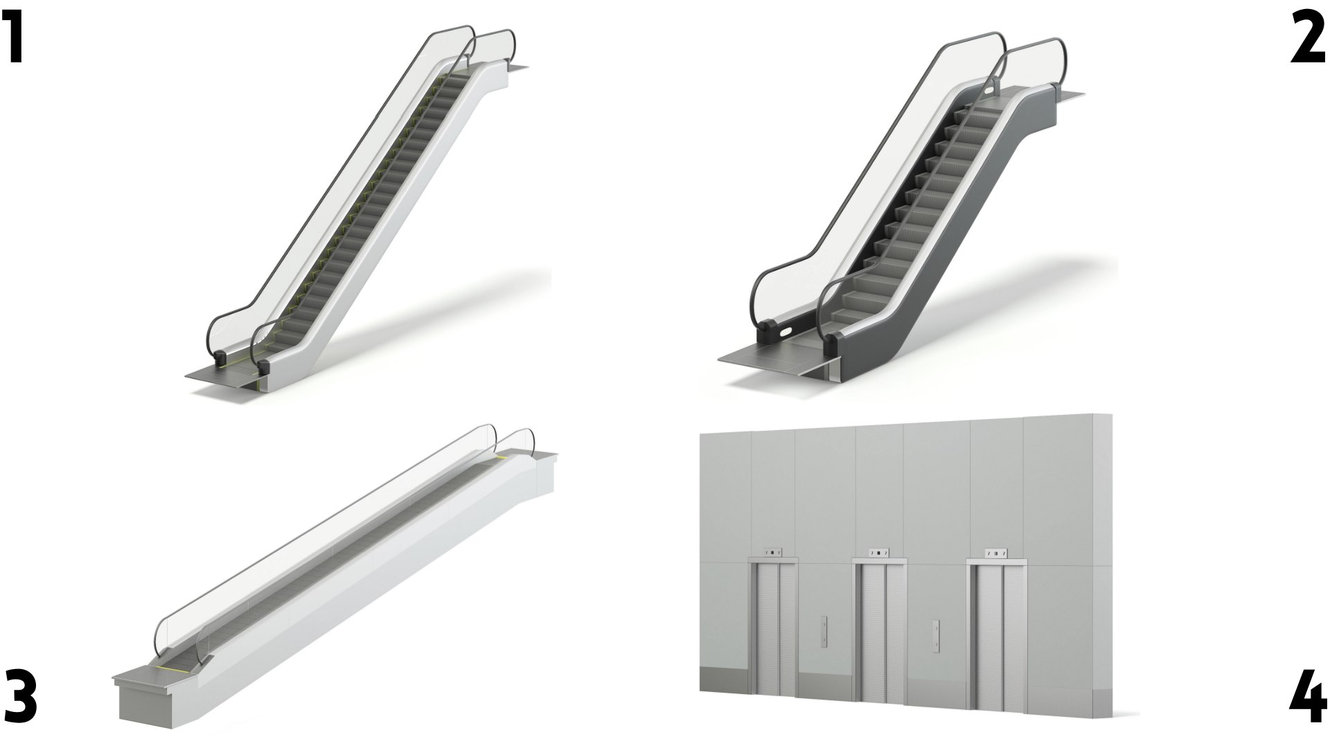 3D Shopping Center Equipment Set - TurboSquid 2121569