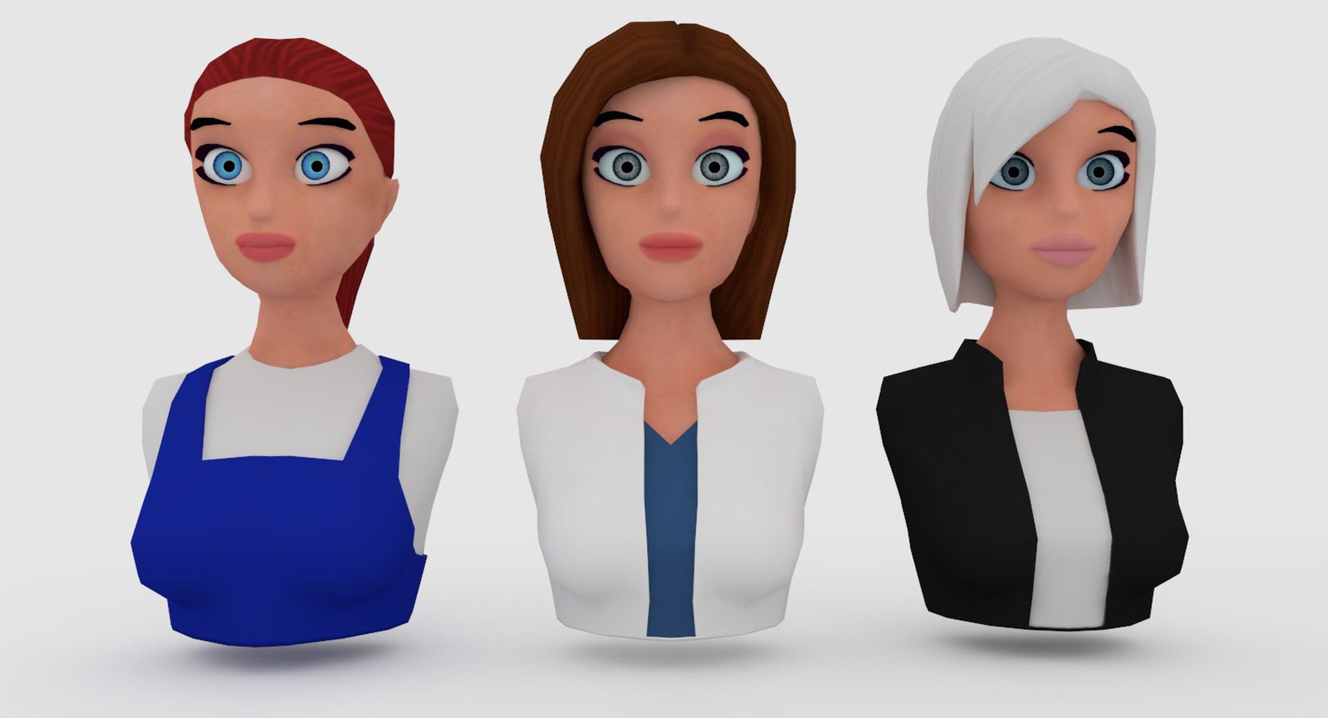 Vr Female Character Avatars Model - TurboSquid 1338522