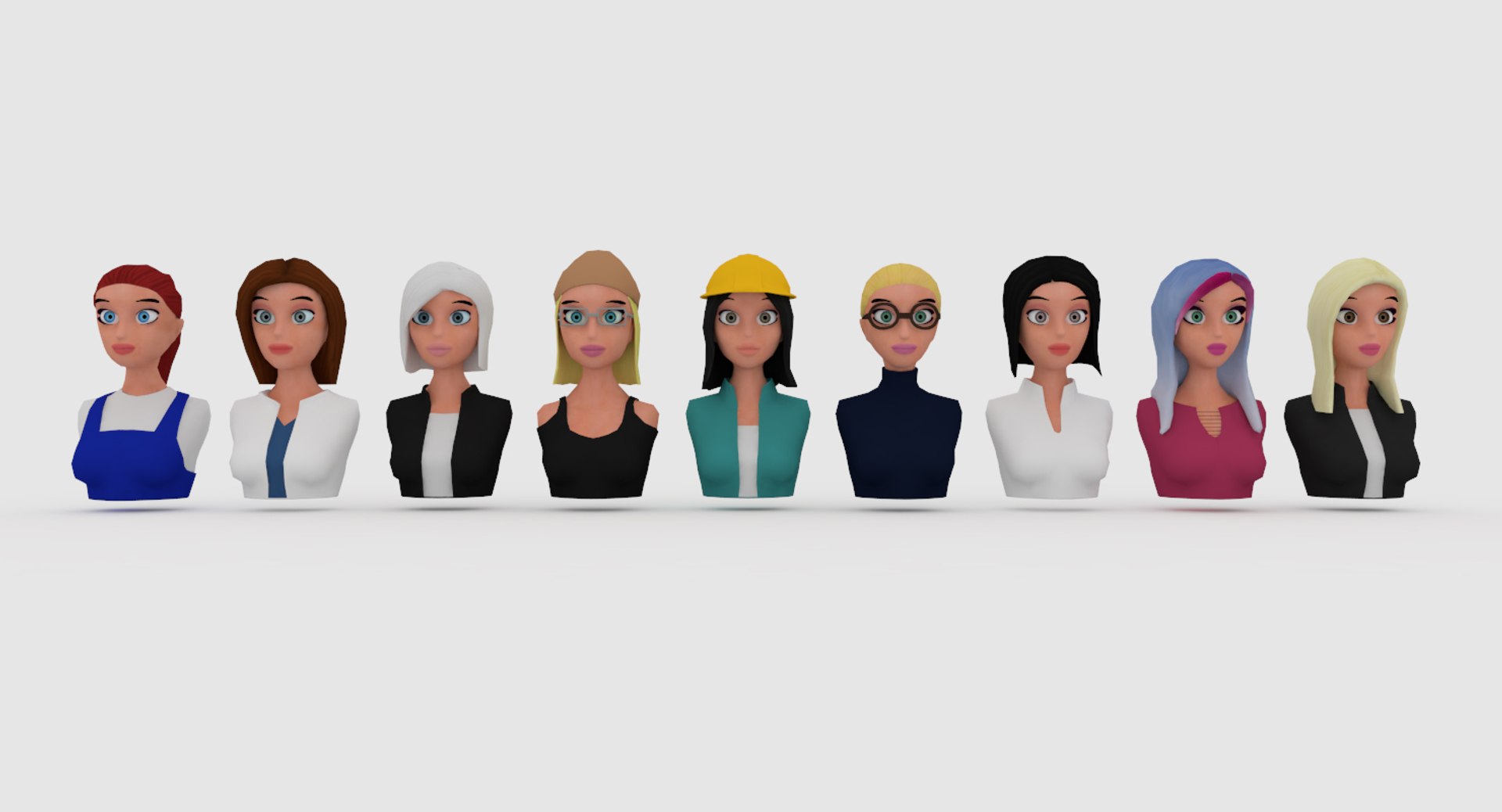 Vr Female Character Avatars Model - TurboSquid 1338522