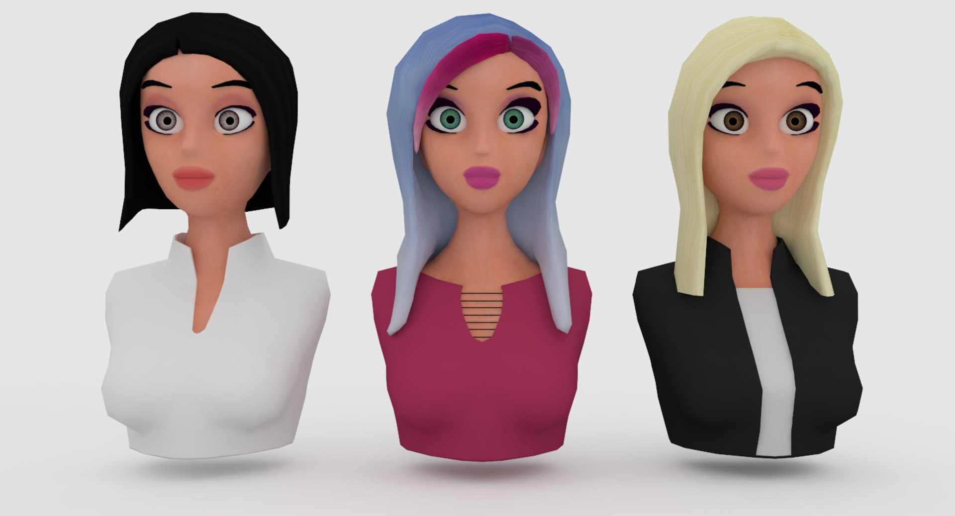 Vr Female Character Avatars Model - TurboSquid 1338522