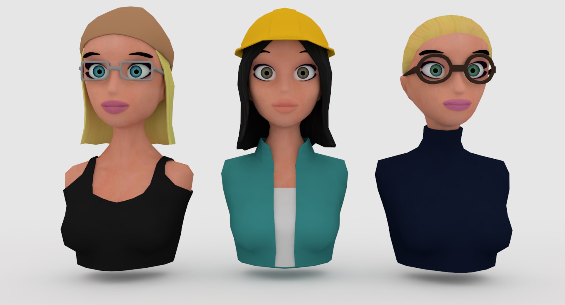 Vr Female Character Avatars Model - TurboSquid 1338522