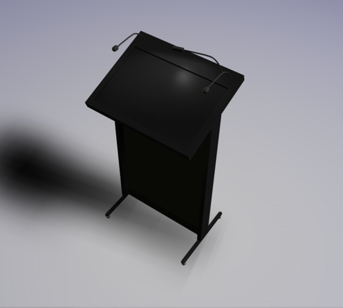 Lectrumette Lectern 3d Model