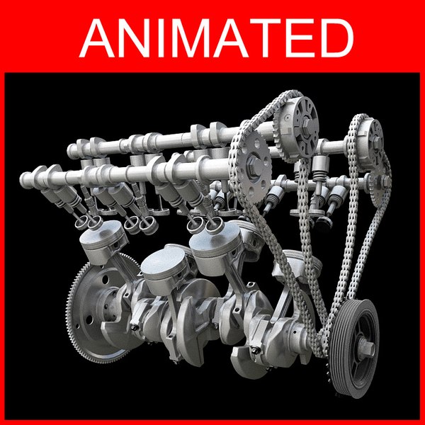 3D engine piston motion animation - TurboSquid 1388410