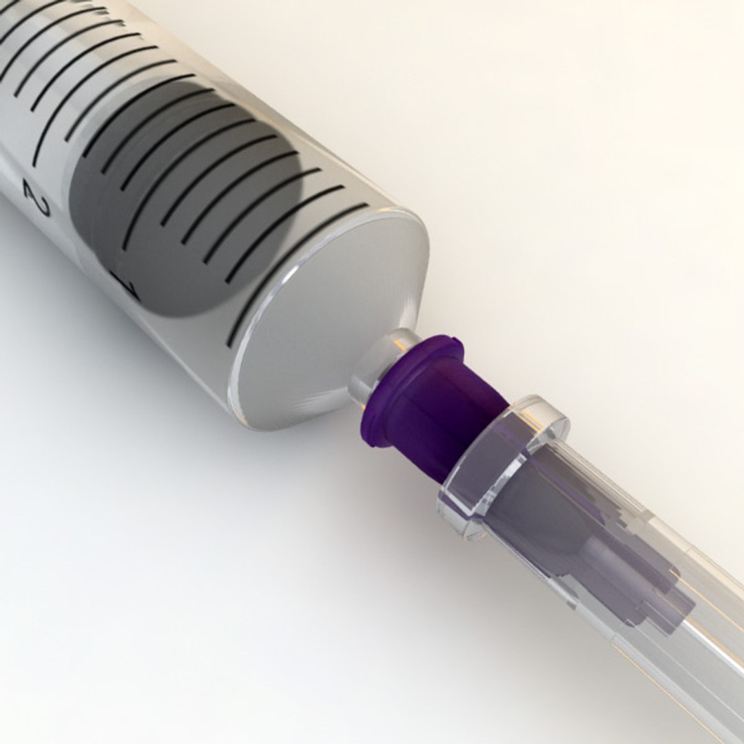 medical syringe 3d model